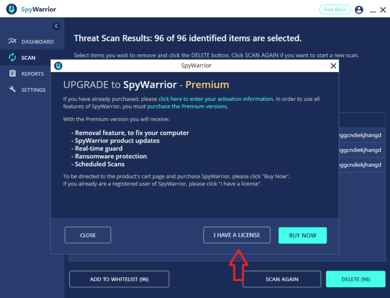 How to activate SpyWarrior – SpyWarrior